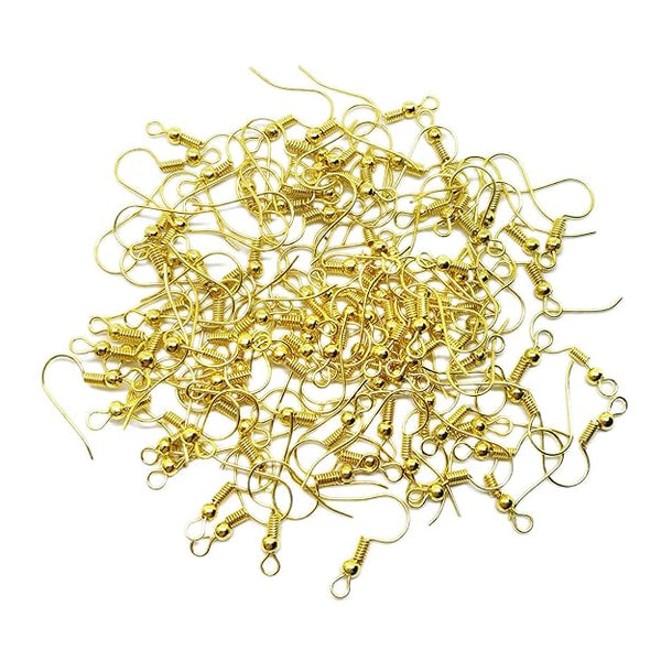 Fishook for earrings making sliver golden pack of 100g – SHREE SHANKAR ...